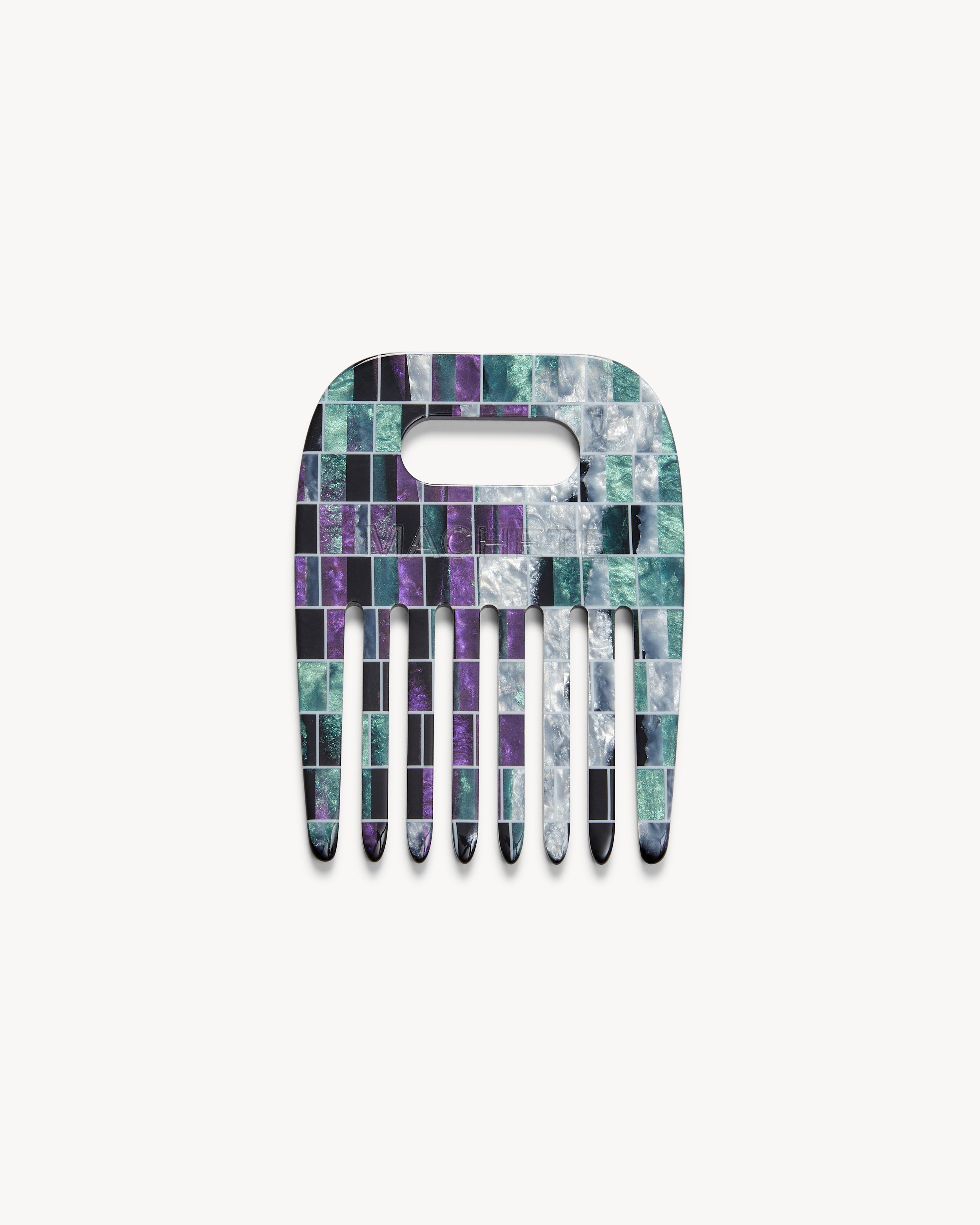 No. 4 Comb in Terre Shell Checker – MACHETE