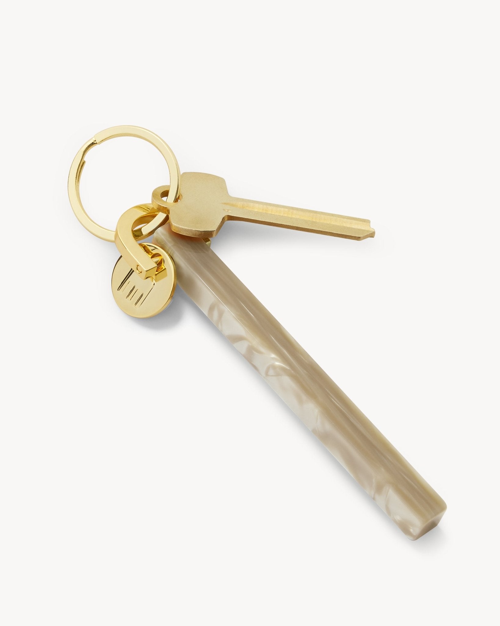 Bar Keychain in Sand Shell - Gold – MACHETE