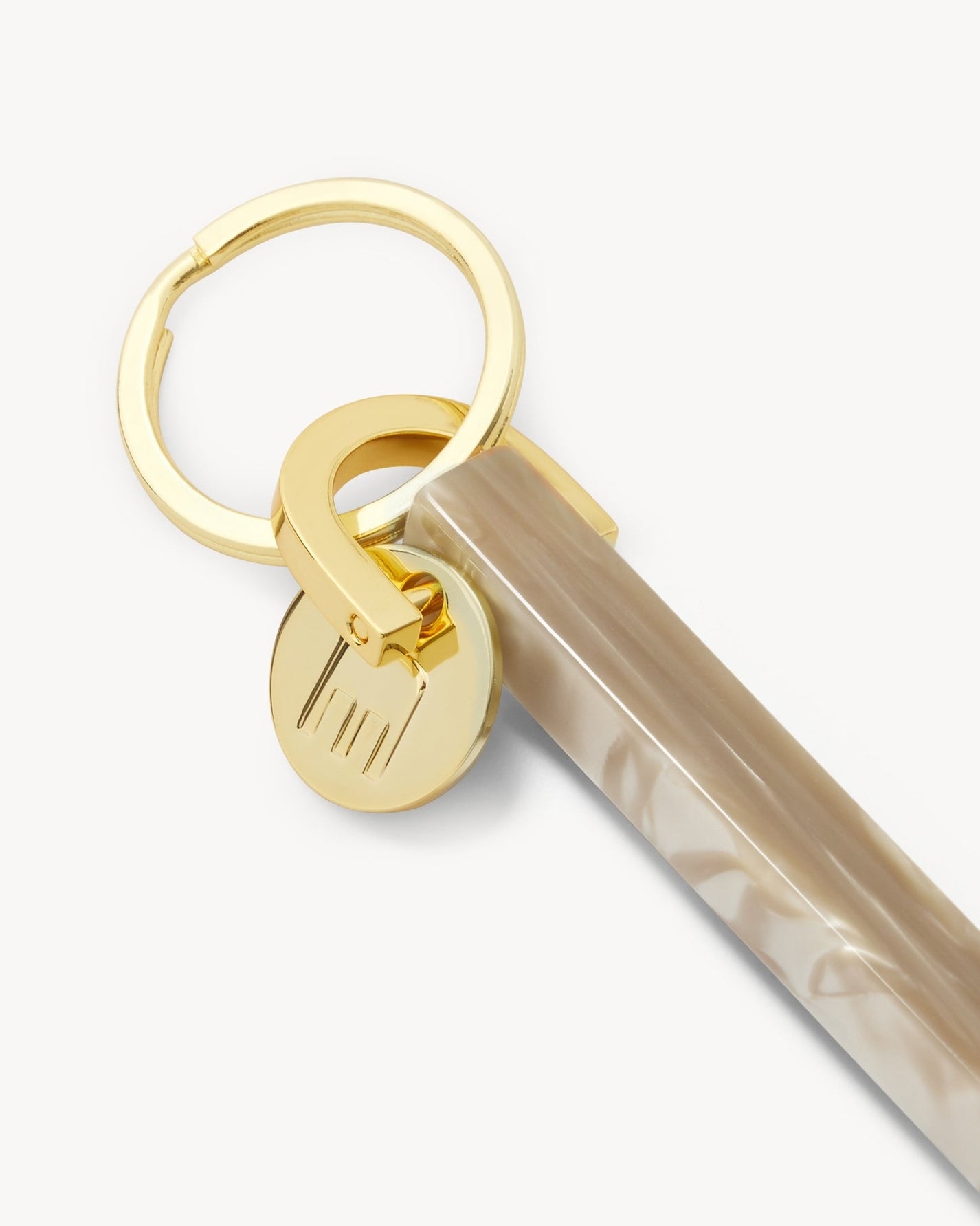 Bar Keychain in Sand Shell - Gold – MACHETE