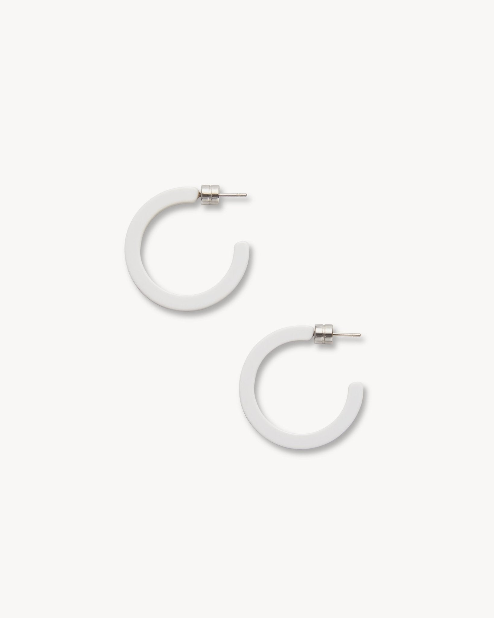 Mini Hoops in Light Grey Matte – MACHETE