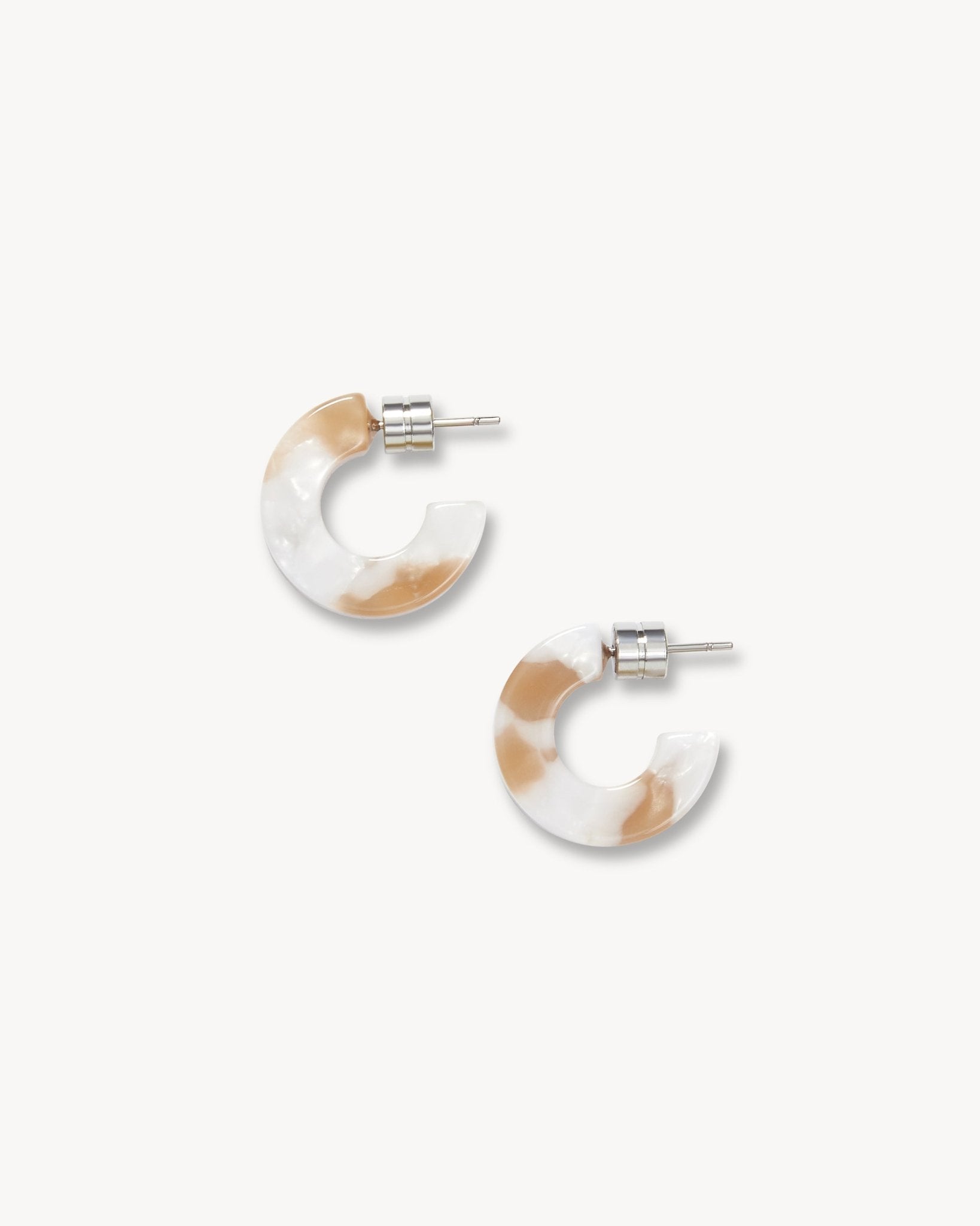 Muse Hoops in Taupe Shell – MACHETE