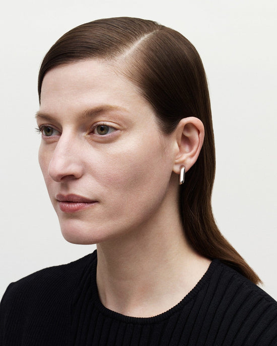 MACHETE Perfect .75 Inch Hoops in Silver