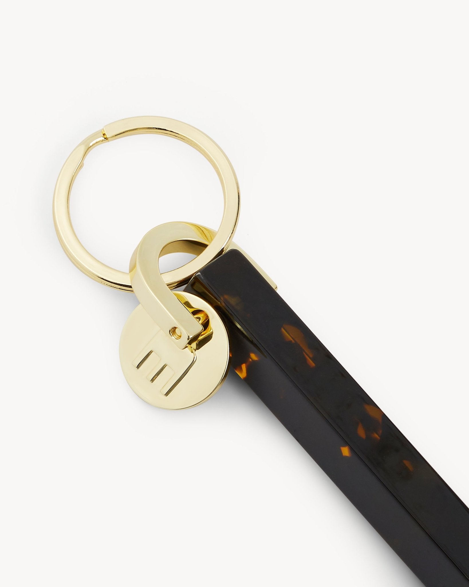 Bar Keychain in Dark Tortoise - Gold – MACHETE
