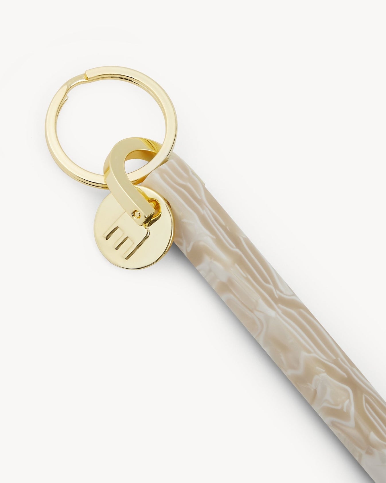 Bar Keychain in Ivory - Gold – MACHETE