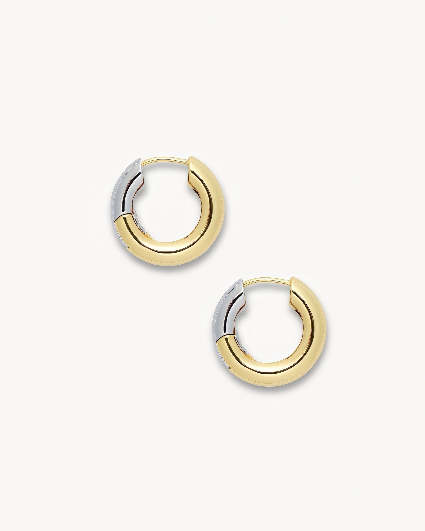 Machete Chunky Hoop Earrings in 3/4 Gold – MACHETE
