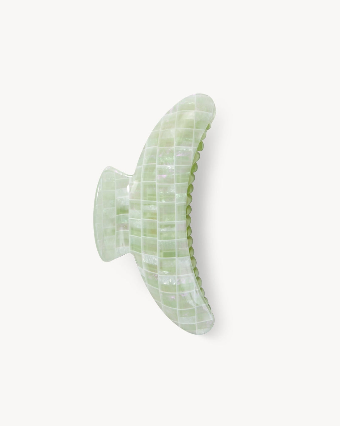 Jumbo Heirloom Claw in Mint Shell Checker – MACHETE