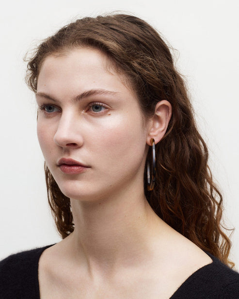 Large Square Hoops in Classic Tortoise – MACHETE