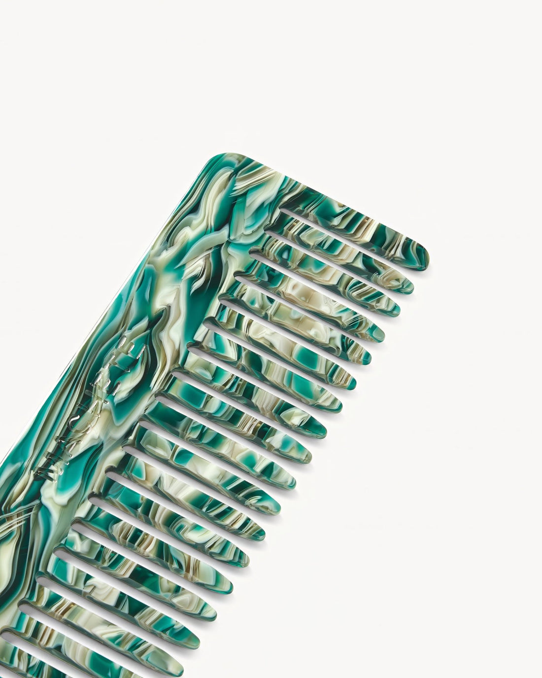 Machete No. 2 wide-tooth comb in green stromanthe italian acetate ...