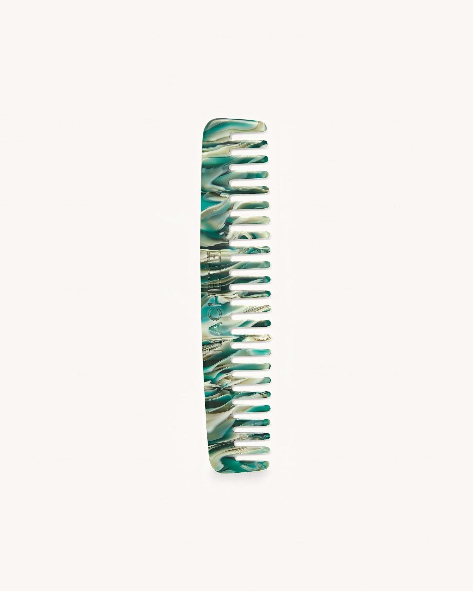 Machete No. 3 wide-tooth travel comb in green stromanthe italian ...