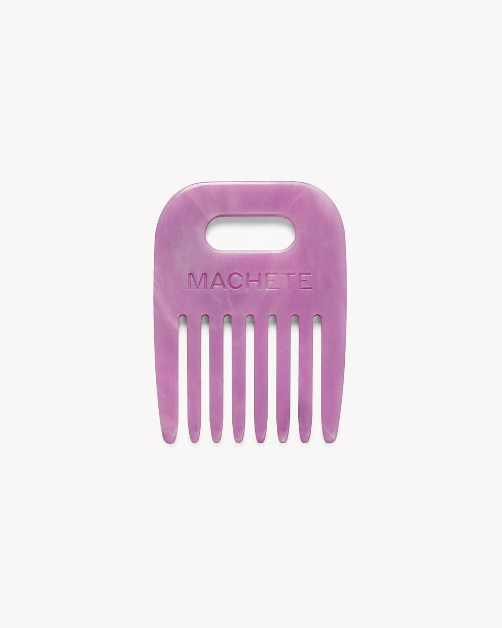No. 4 Comb in Purple Orchid Italian Acetate. – MACHETE