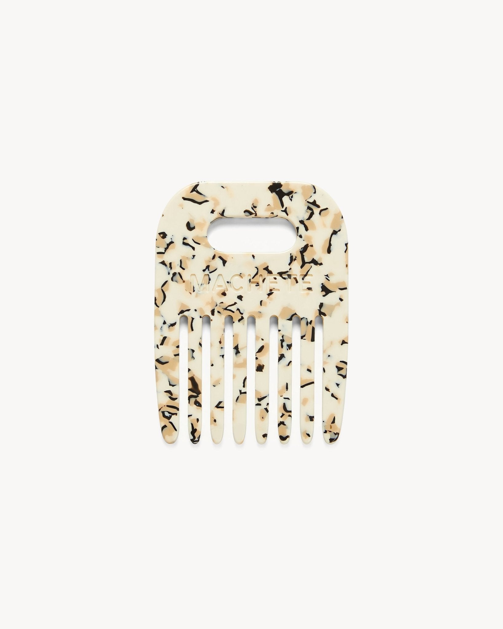 No. 4 Comb in Terrazzo Italian Acetate. – MACHETE