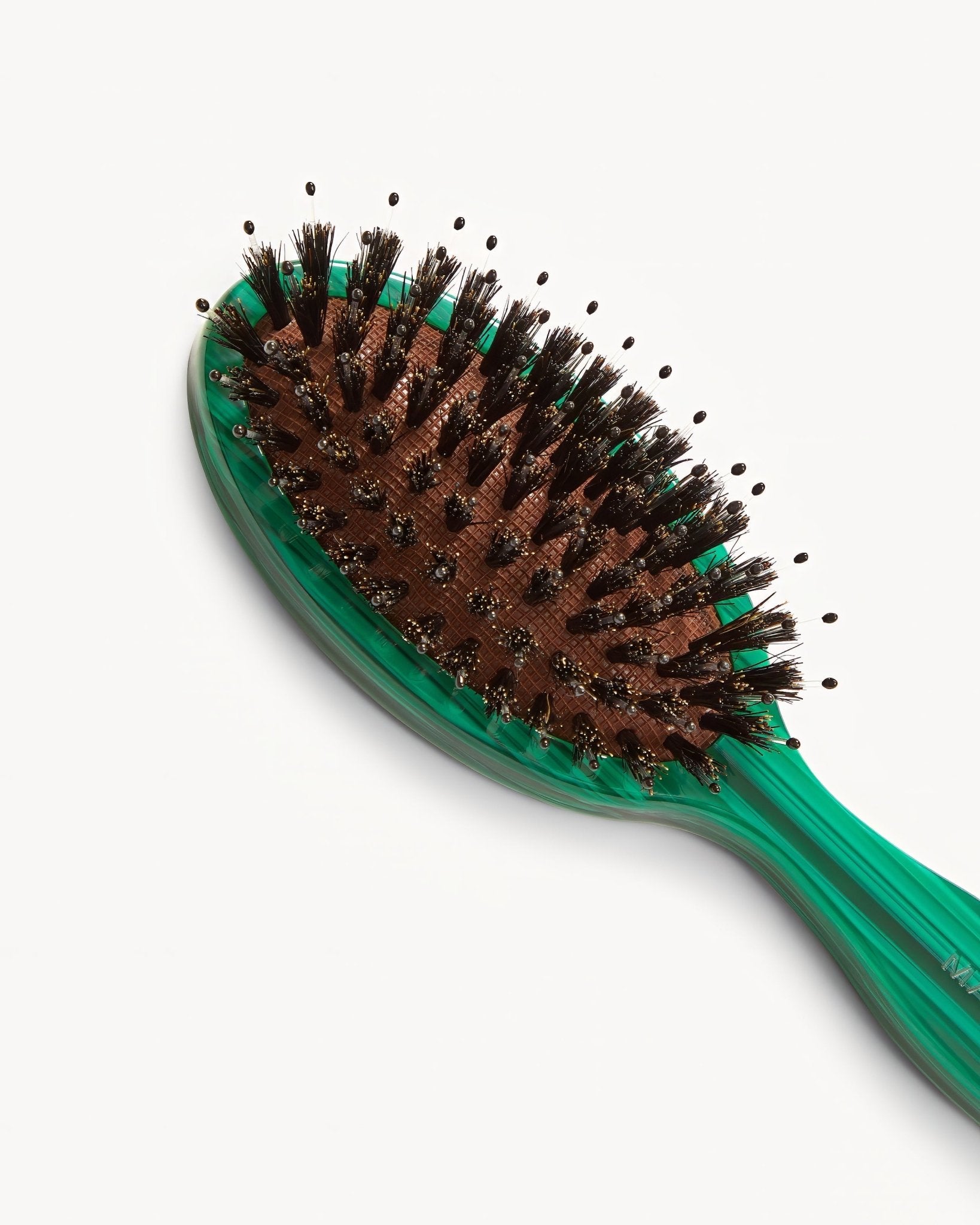 Petite Travel Hairbrush in Malachite | Machete – MACHETE