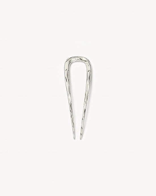 Petite Wavy French Hair Pin in Silver – MACHETE