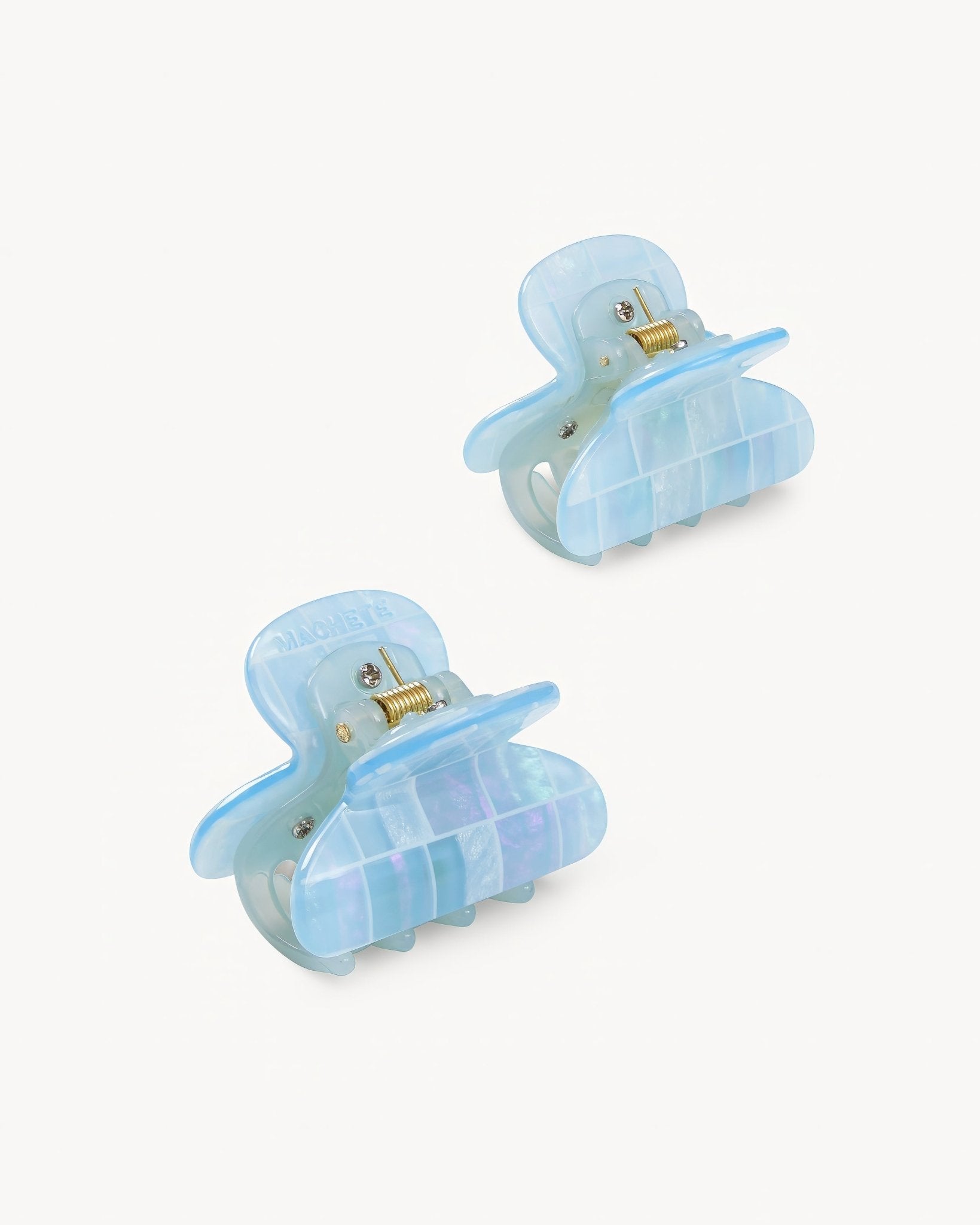 Twin Heirloom Claws in Blue Shell Checker – MACHETE